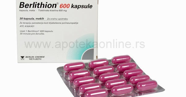 BERLITHION 600mg KAPSULE | Apoteka Online Premium
